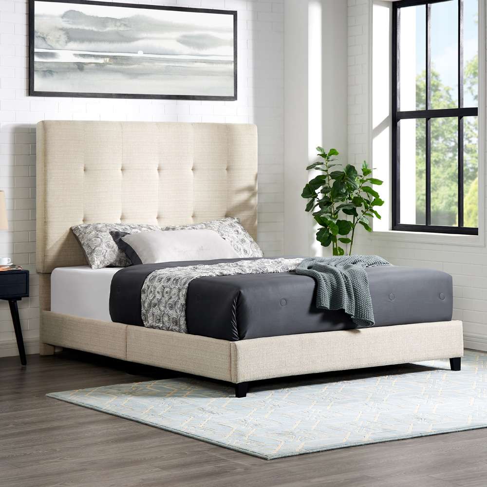 Legends Furniture - Bridgevine Home Queen Size Tall Tufted Headboard ...