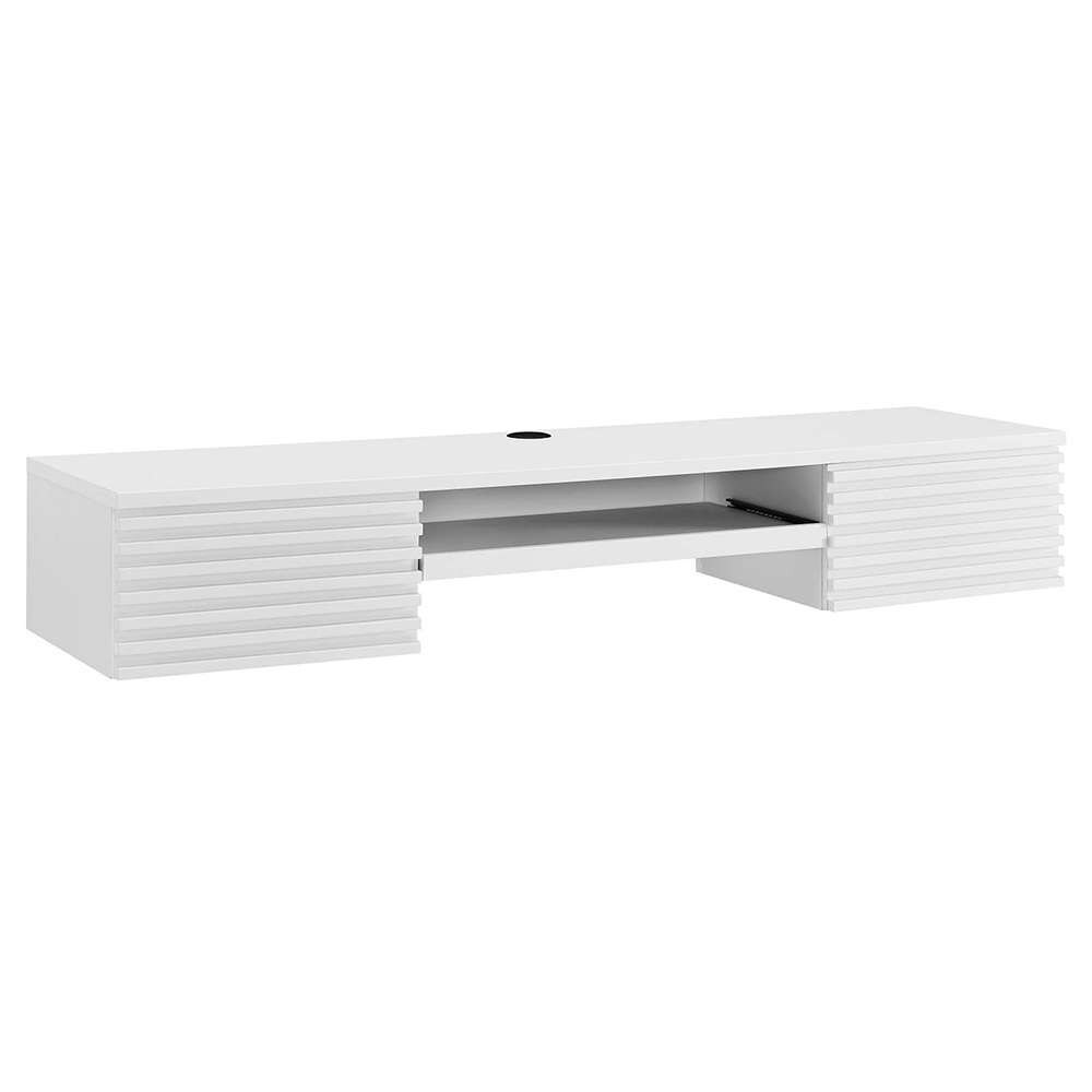 Modway - Render Wall Mount Wood Office Desk - EEI-5865-WHI