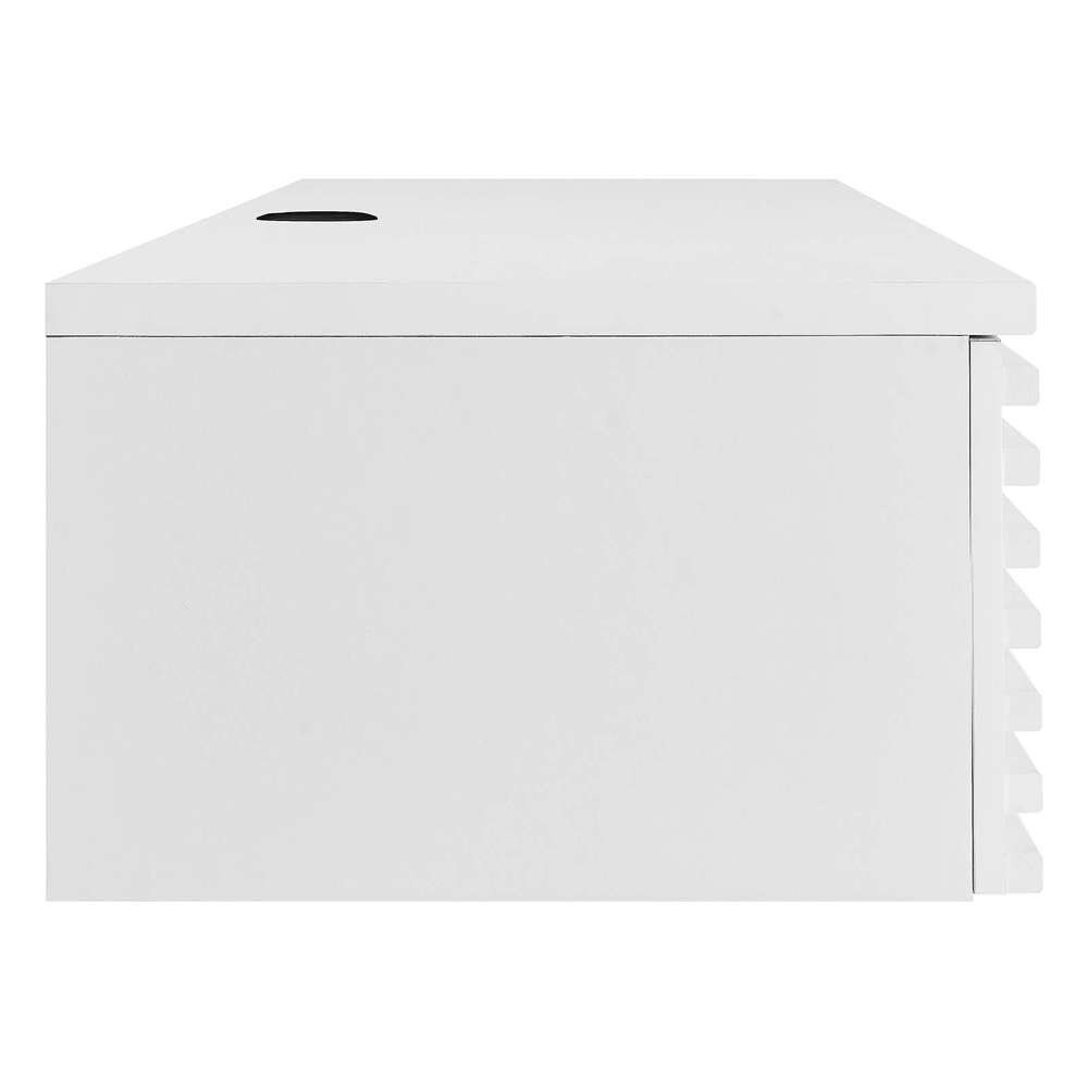 Modway - Render Wall Mount Wood Office Desk - EEI-5865-WHI Modway - Render Wall Mount Wood Office Desk - EEI-5865-WHI