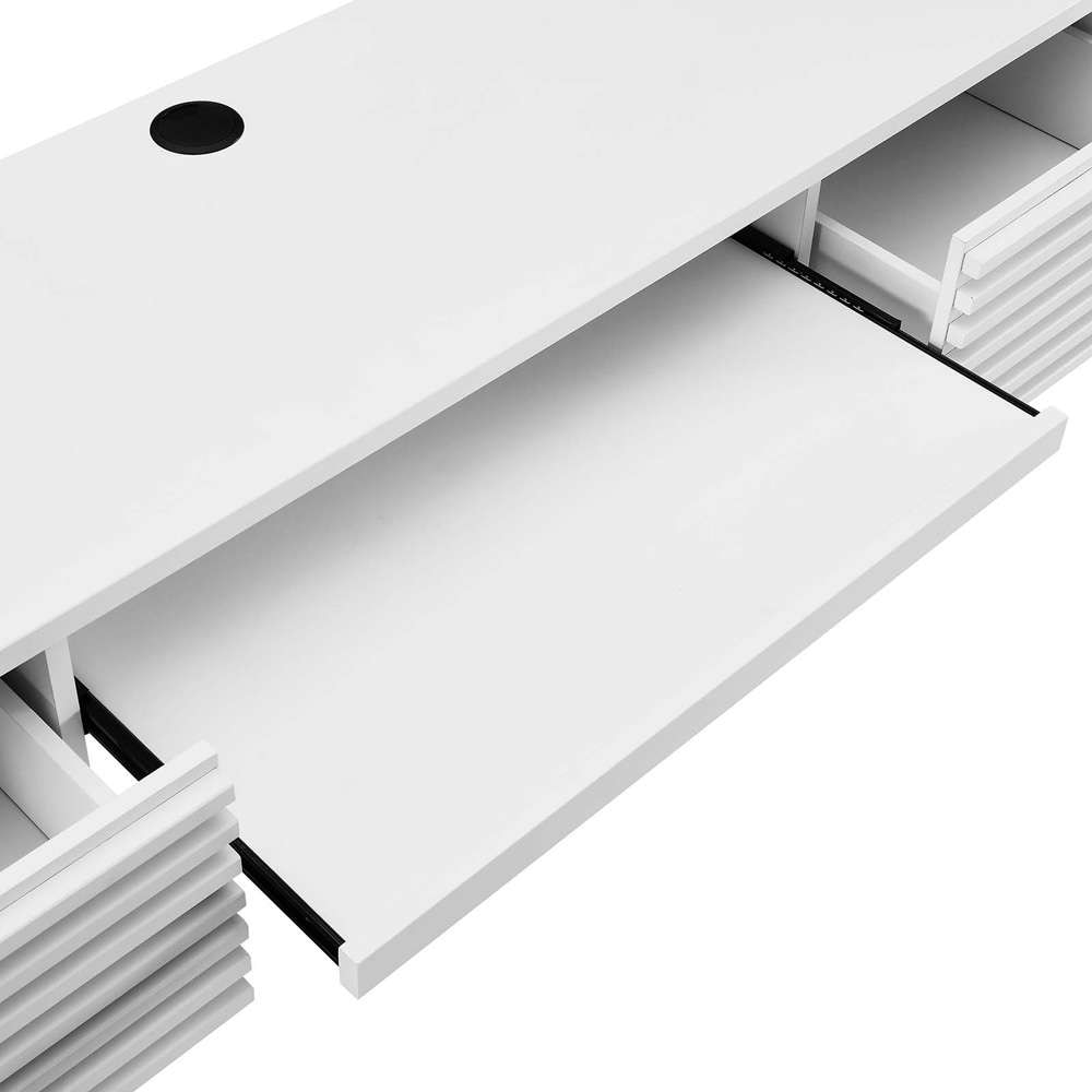 Modway - Render Wall Mount Wood Office Desk - EEI-5865-WHI