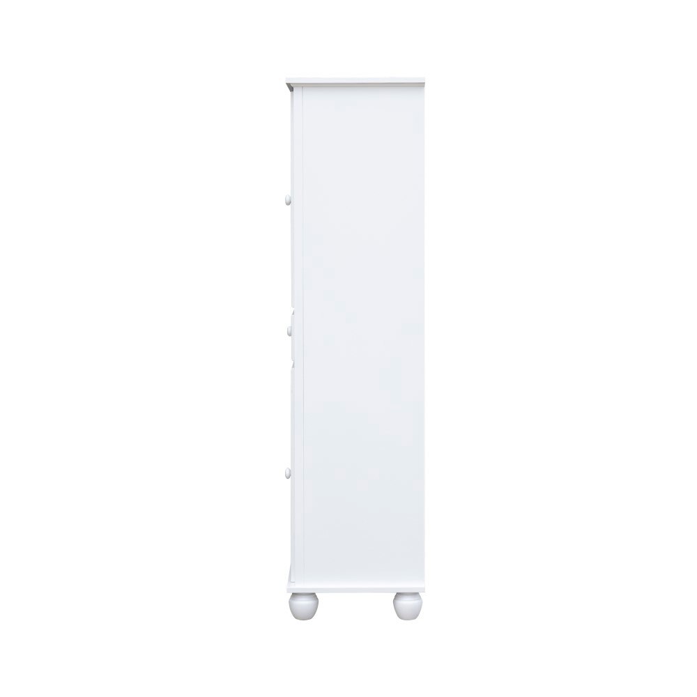 Sunset Trading - White Shutter Wood Tall Cabinet - Doors - Drawer - CF ...